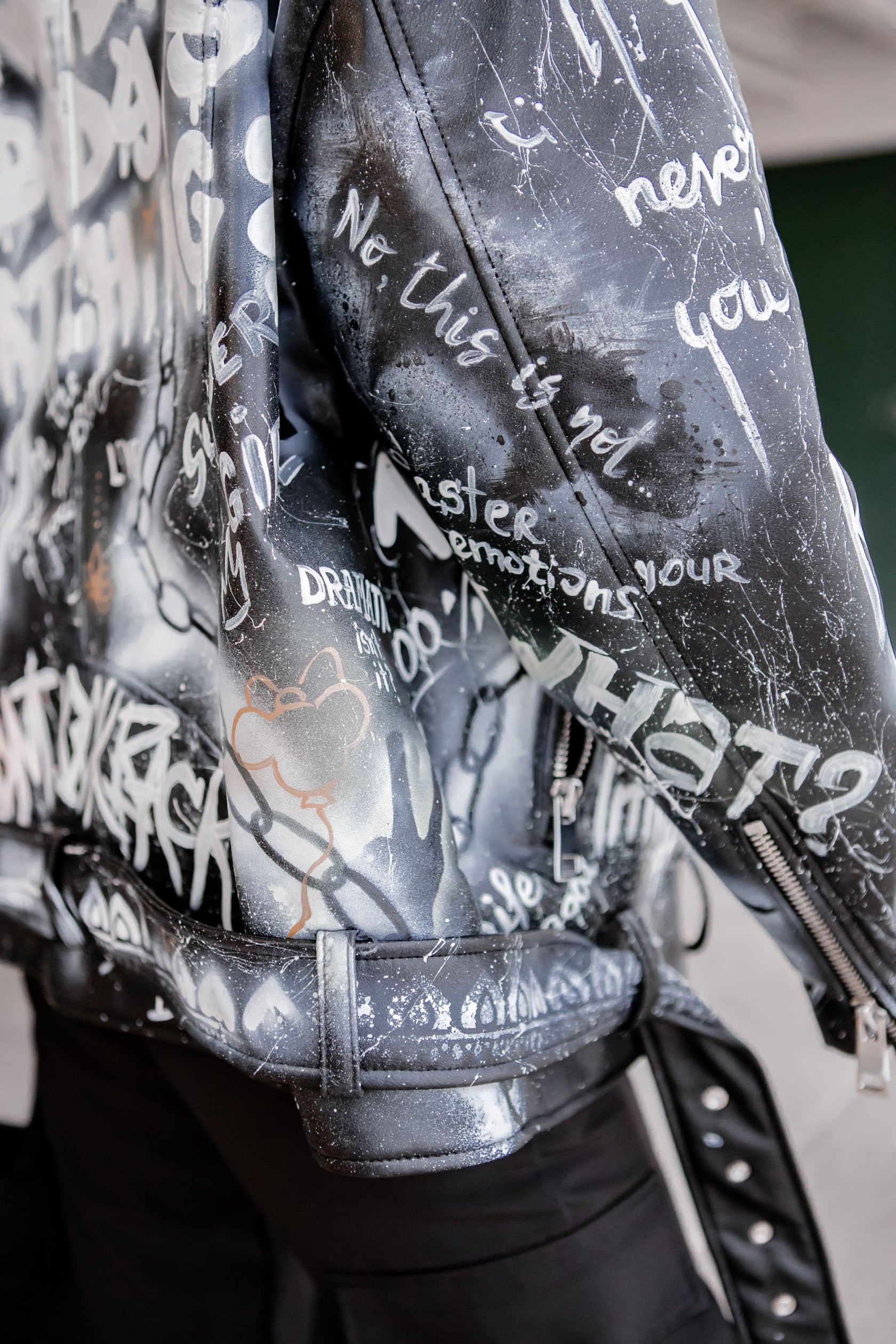 LEATHER JACKET "NOBODY IS GONNA KNOW" – No This Is Not